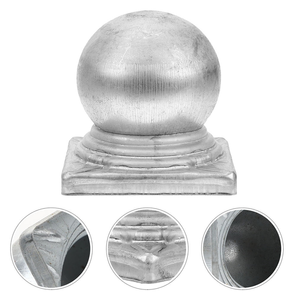 DIAEDGE 3pcs Post Caps Cover Metal Fence Post Caps Fence Post Covers ...