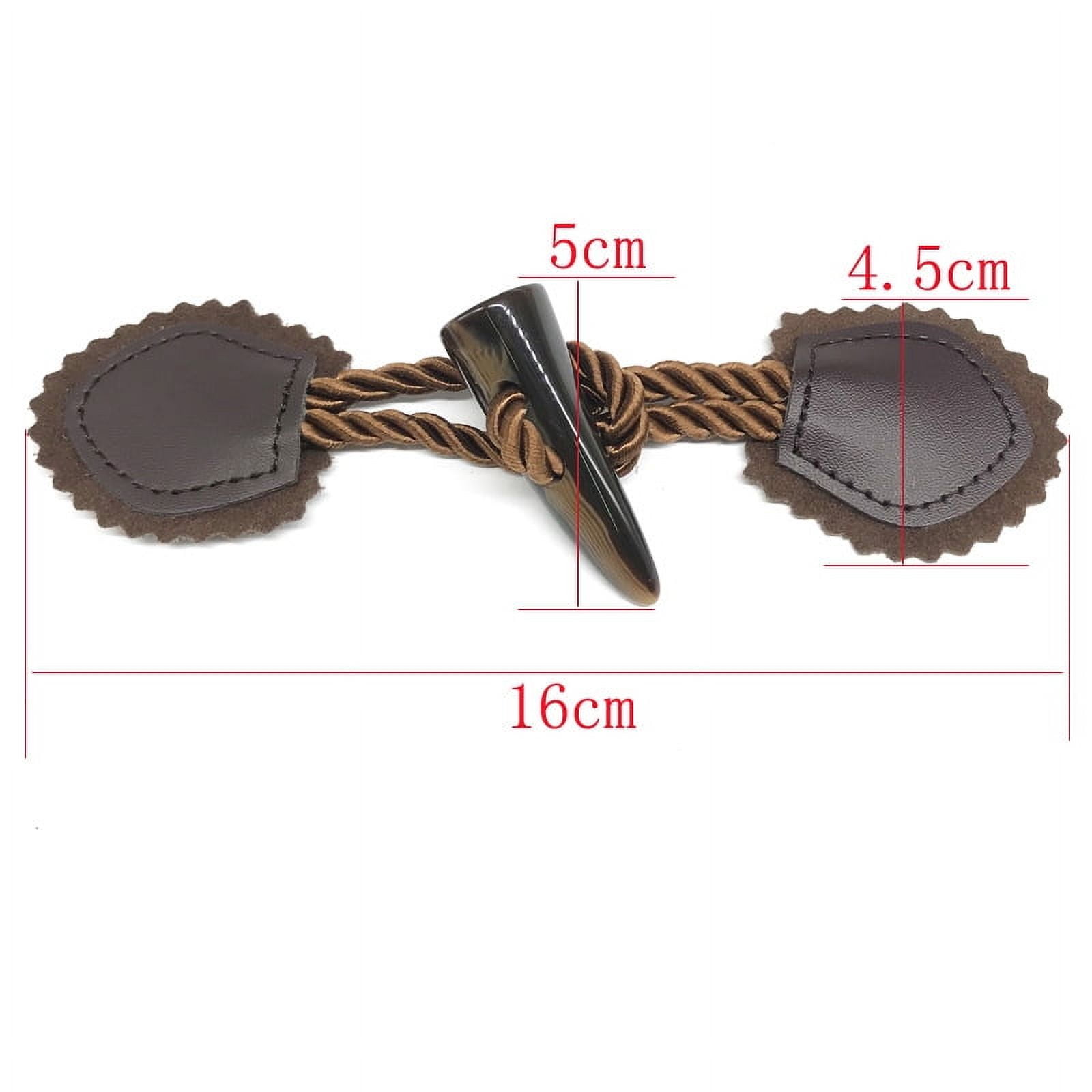 DIAEDGE 4 Pairs Of Toggle Button Clothes Buttons For Coats Horn Buttons ...