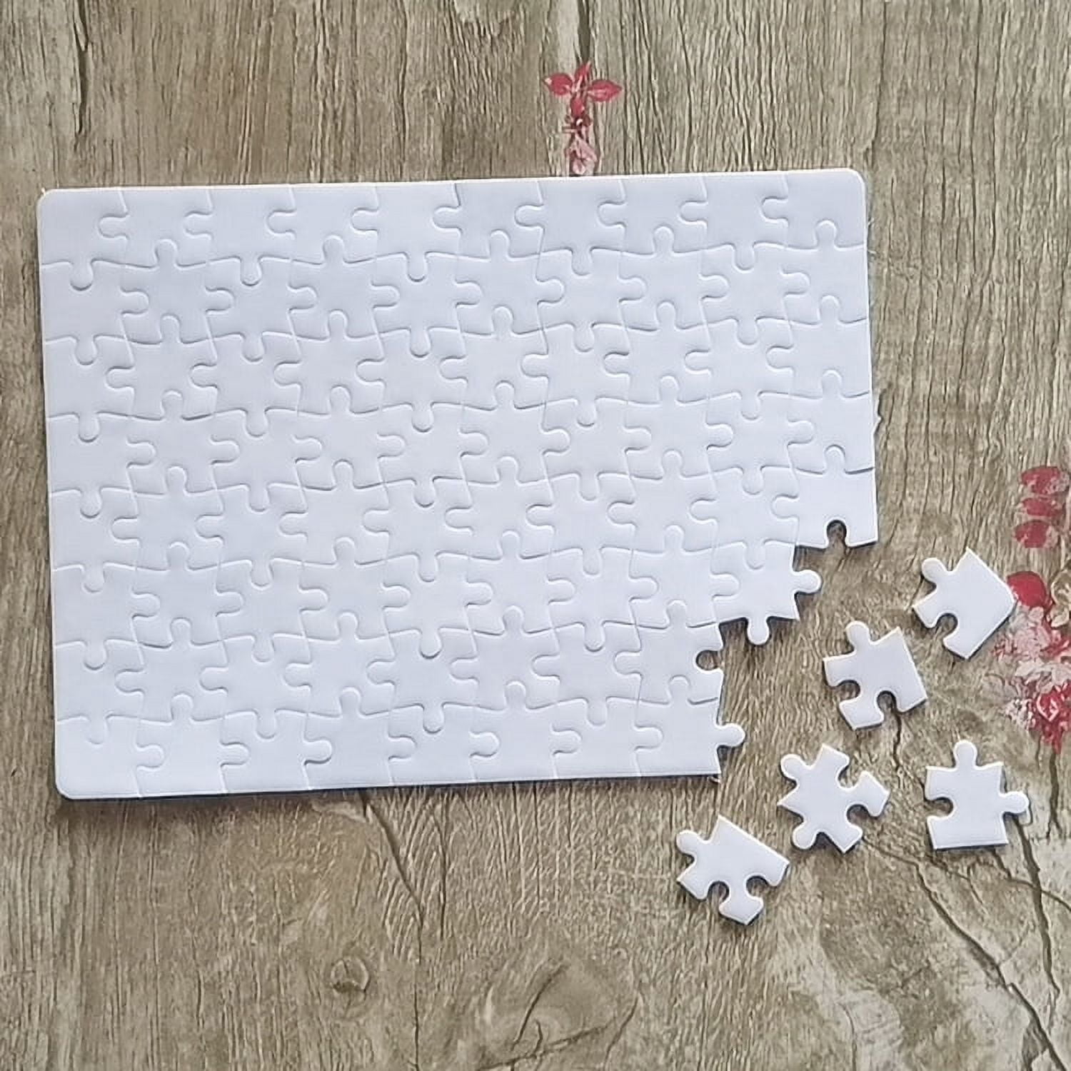 DIAEDGE 4 Sheets Of Diy Blank Jigsaw Puzzle For Sublimation Heat ...