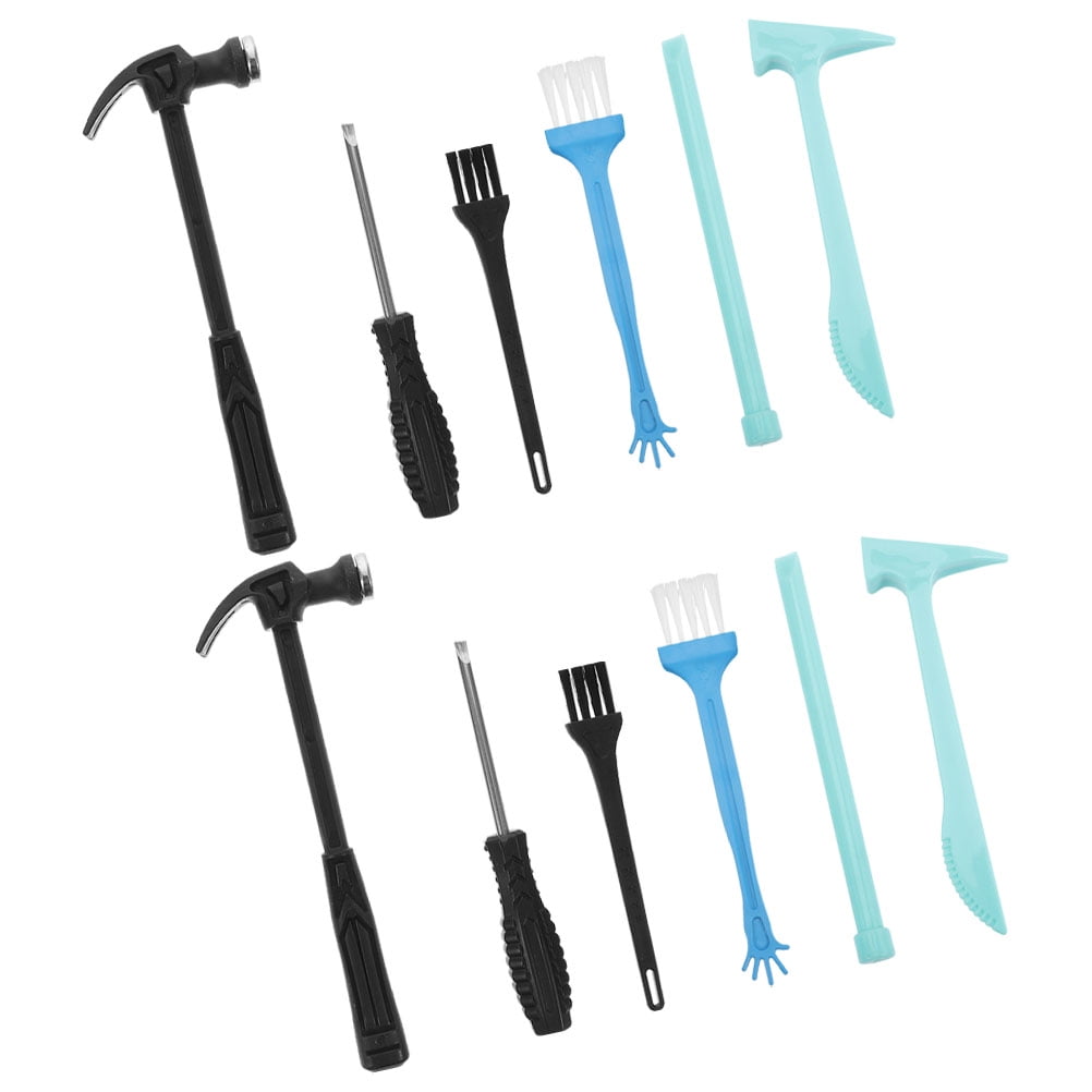 DIAEDGE 4 sets of Digging Tools Excavation Toy Small Digging Brush ...