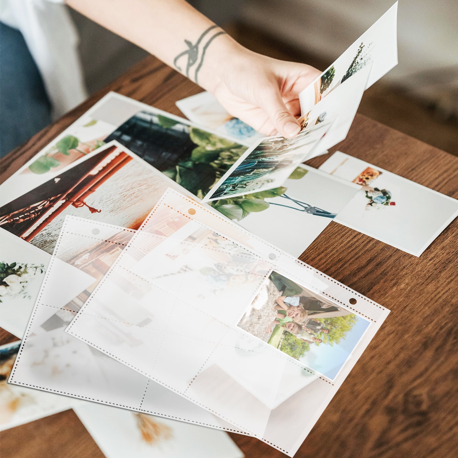 DIAEDGE 40 Sheets Photocard Sleeves Trading Card Binder Pages Card ...