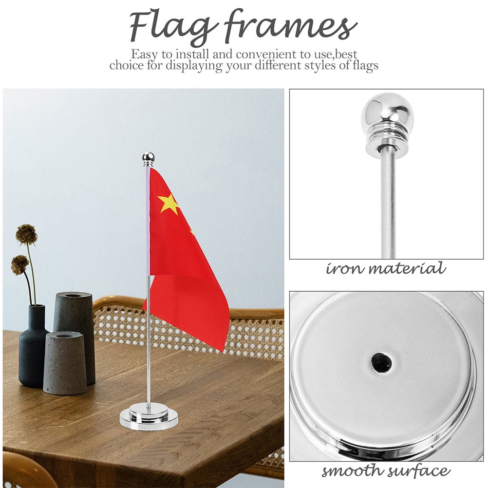 4Pcs Desktop Flag Stand Office Flag Base Decorative Flag Bracket Flag ...