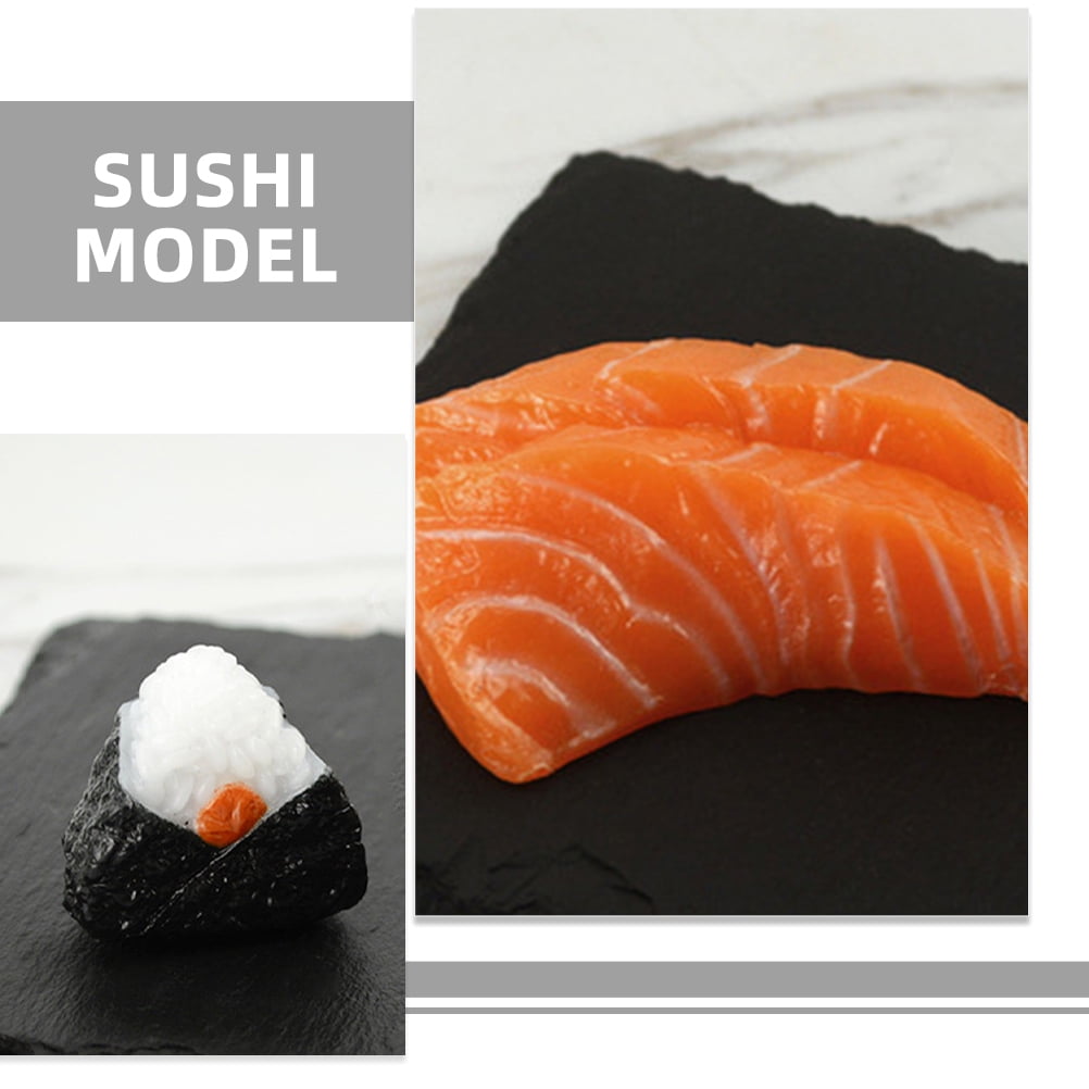 DIAEDGE 4Pcs Fake Food Simulated Sushi Model Realistic Sushi Model ...