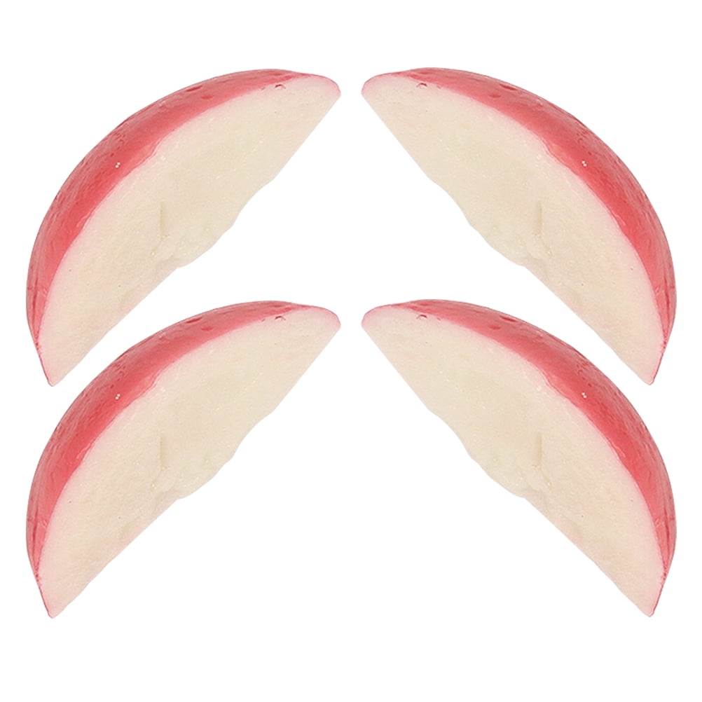 DIAEDGE 4Pcs Fake Radish Slices Simulation Radish Slices Plastic Radish ...