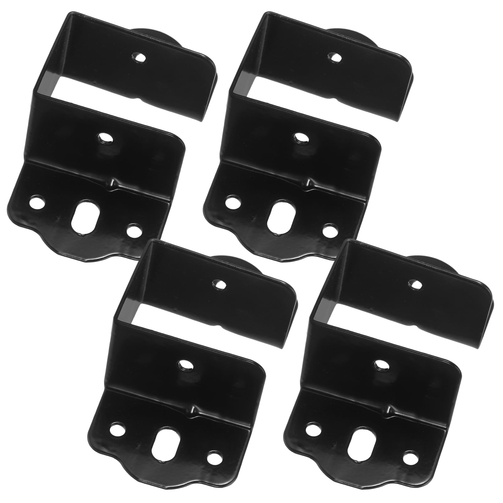 DIAEDGE 4pcs Bed Rail Fasteners Metal Bed Frame Rail Brackets Bed Rail ...