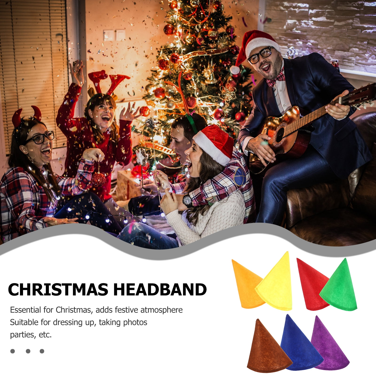 DIAEDGE 4pcs Felt Cone Gnome Hats for Celebrations Soft Christmas Gnome ...