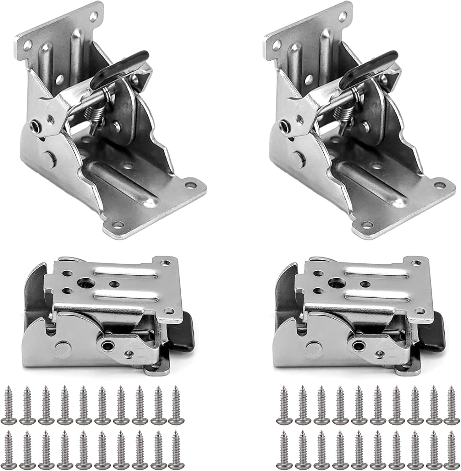 DIAEDGE 4pcs Folding Hinge Self Locking Hinge Folding Furniture Hinge ...