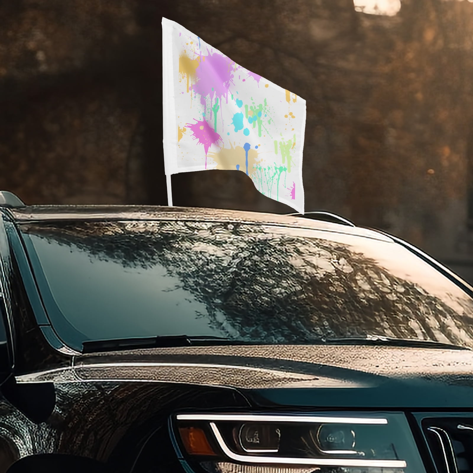 4pcs Handheld Flags Competition Handheld Flag Hand Shaking Flag Blank ...