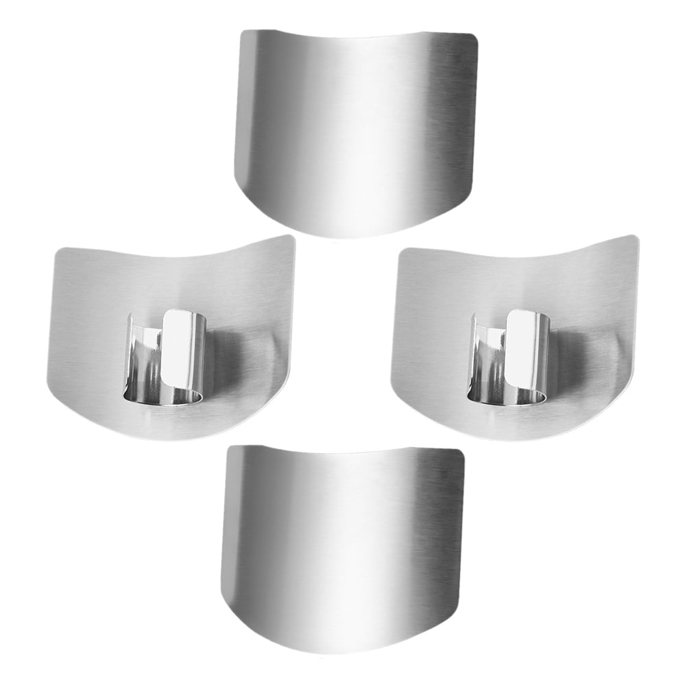 DIAEDGE 4pcs Metal Finger Protectors Food Cutting Finger Protectors ...