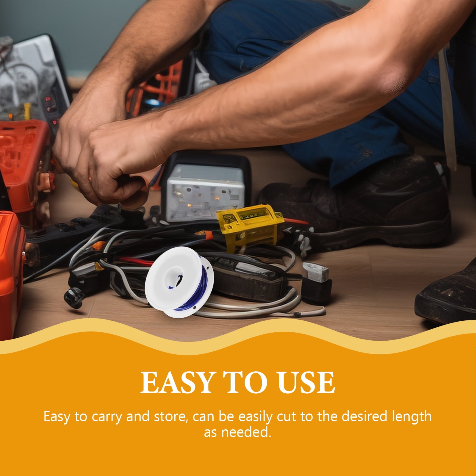 DIAEDGE 5 Rolls Insulated Cable Wire Electronic Stranded Wire Cable ...