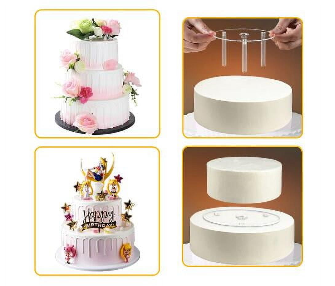 DIAEDGE 5 Sets Cake Dowel Rods Tiered Cake Support Rods Cake Stacking ...