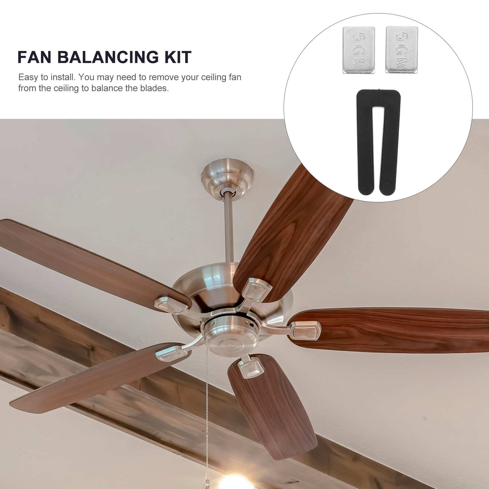 DIAEDGE 5 Sets of Ceiling Fan Balancing Kit Fan Balancing Kit Fan ...