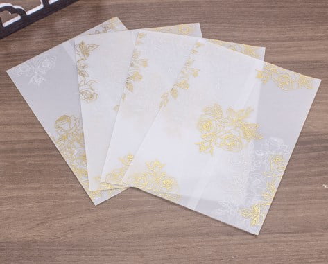 DIAEDGE 50 Pcs Invitation Sleeves Invitation Envelopes Invitation ...