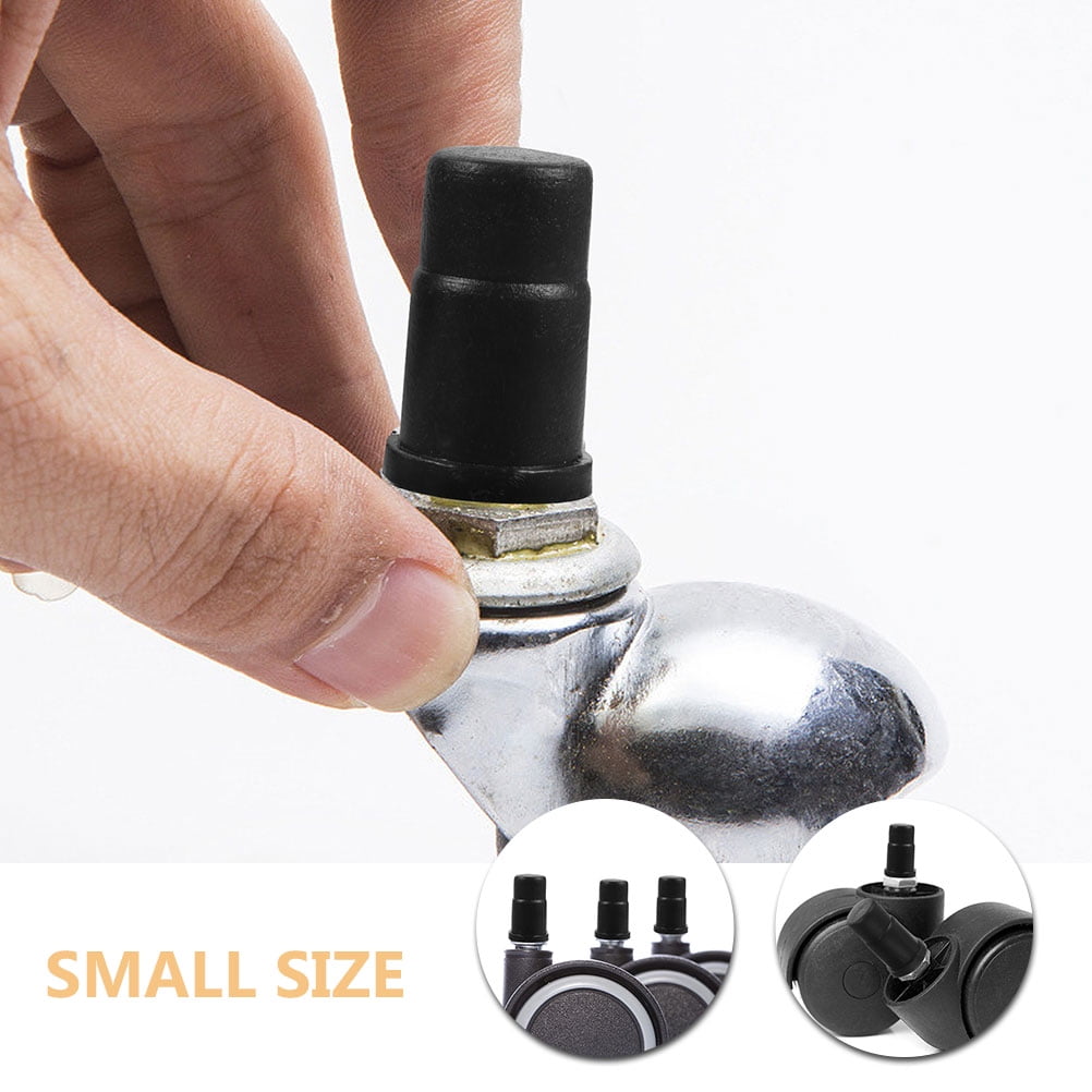 HEMOTON 50 Pieces Caster Sockets Made of ABS Black for Protection and ...