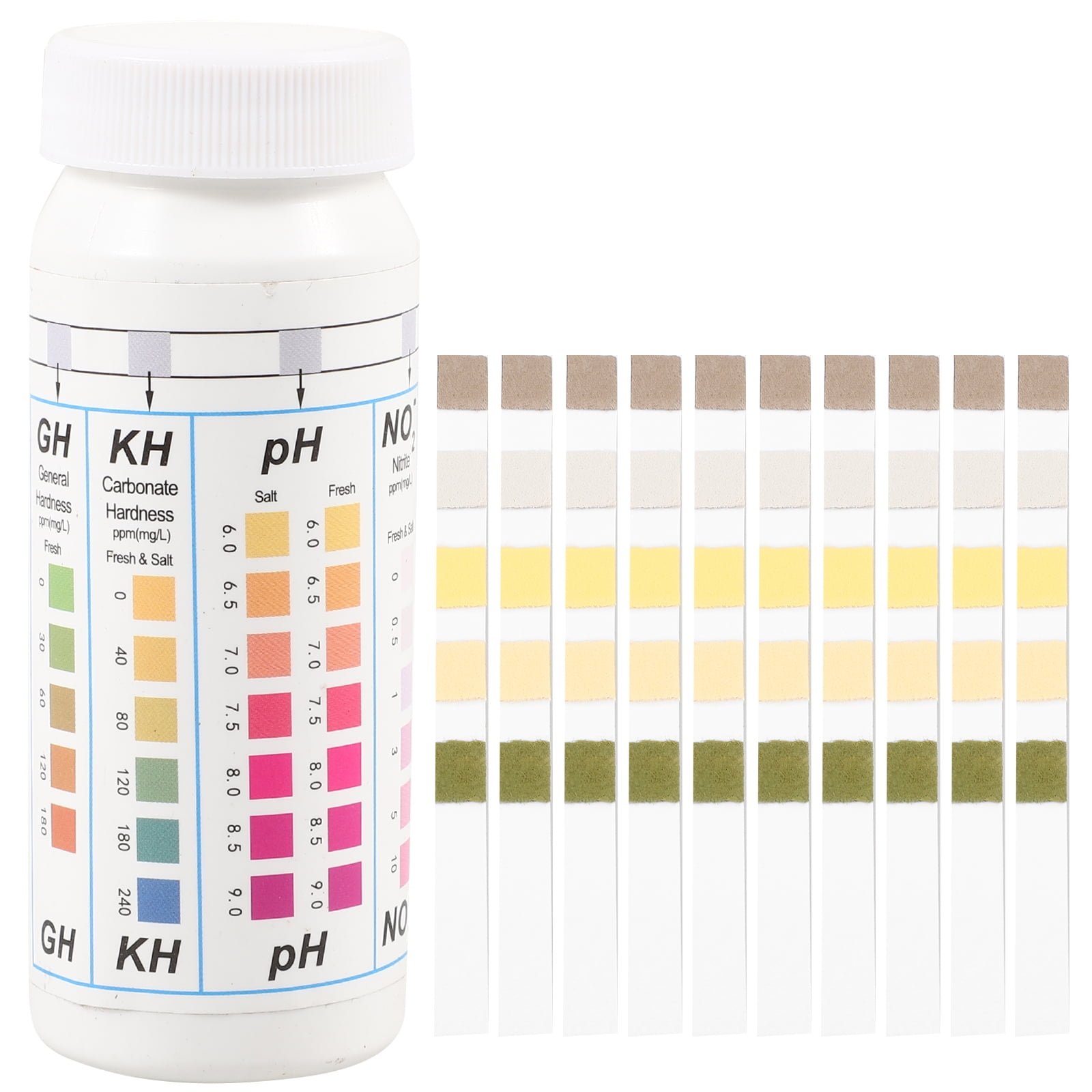 DIAEDGE 50Pcs Pool Test Strips for pH swim Pool Test Strips Portable ...