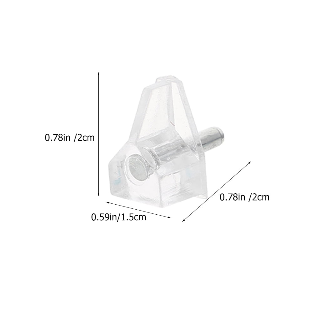 DIAEDGE 50pcs Clear Plastic Shelf Support Pegs Shelf Holders ...