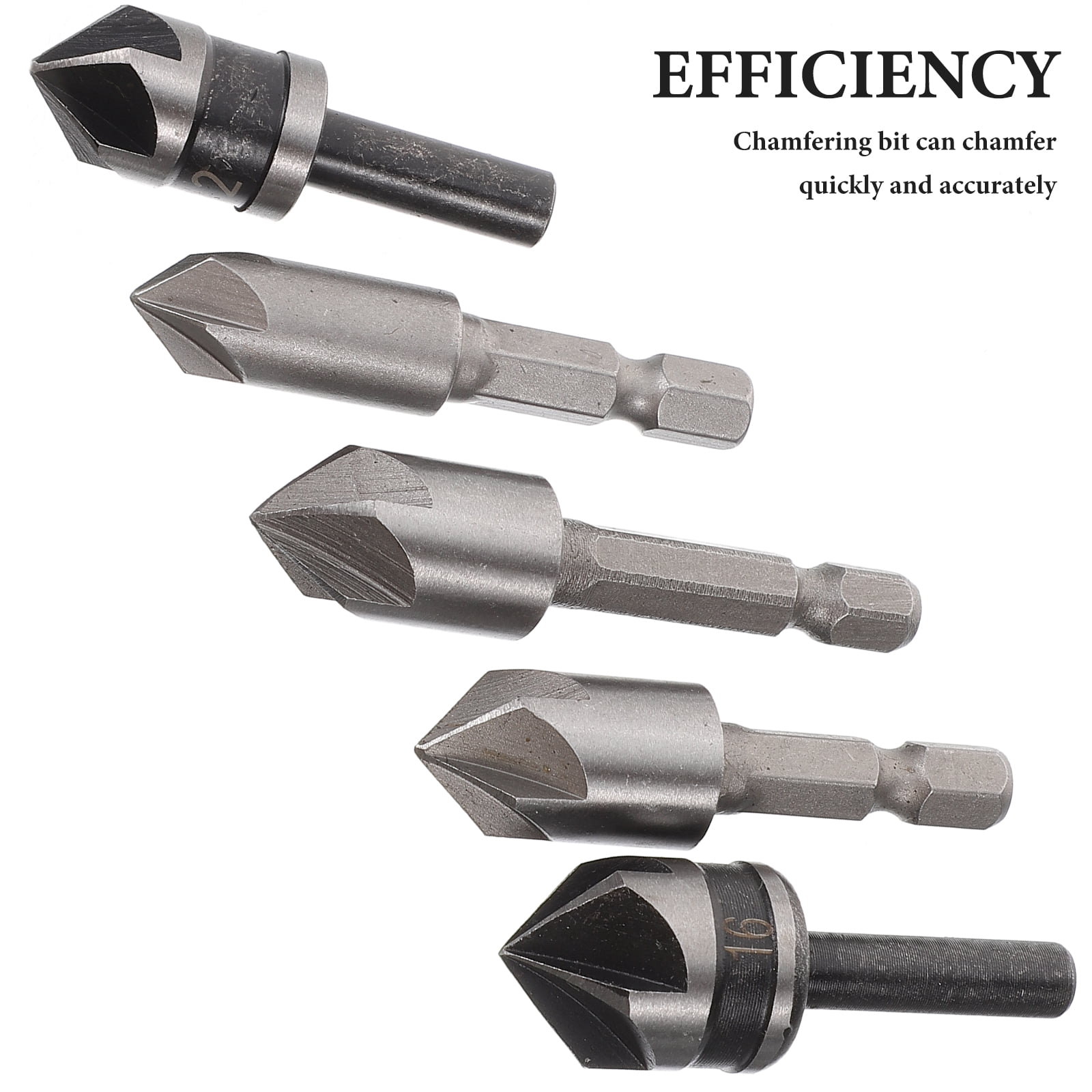DIAEDGE 5pcs Countersink Drill Bit Set Wood Working Tools and Equipment ...