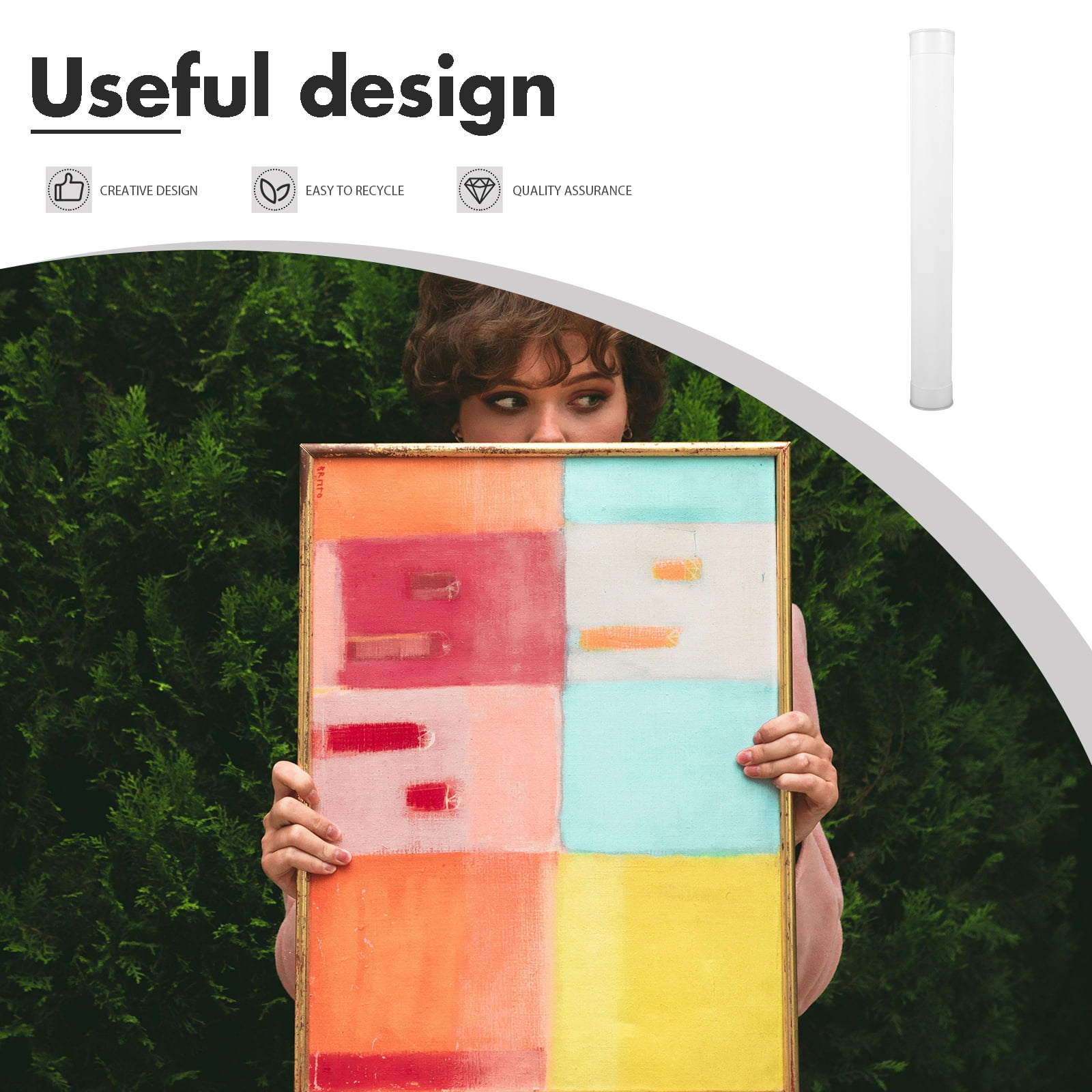 DIAEDGE 5pcs Mailing Tube 31cm Document Storage Tube Poster Holder Tube ...