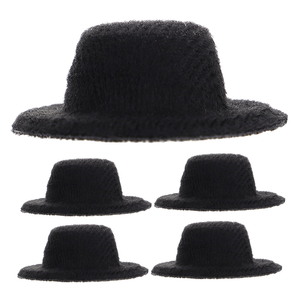 HEMOTON Adorable Black Mini Hats for Decor Use Craft DIY Lightweight ...