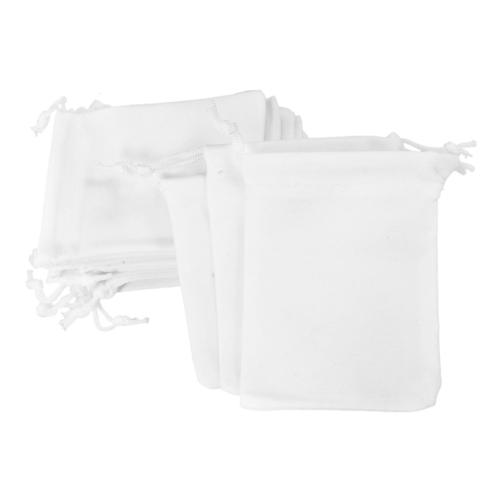 DIAEDGE 60pcs Drawstring Bag Reusable Drawstring Storage Pouch Fabric ...