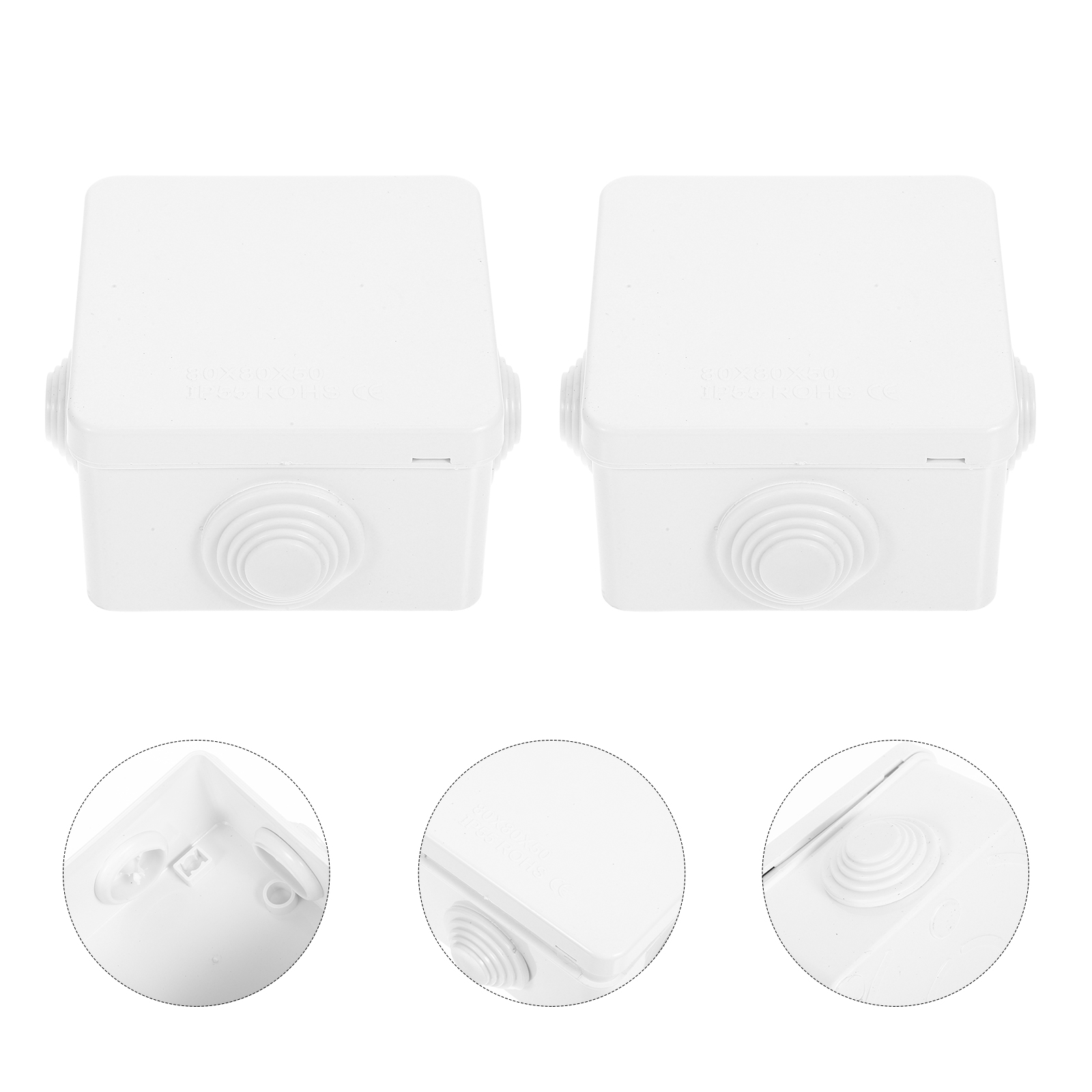 DIAEDGE 6Pcs Outdoor Electrical Junction Box Waterproof Project Box ...
