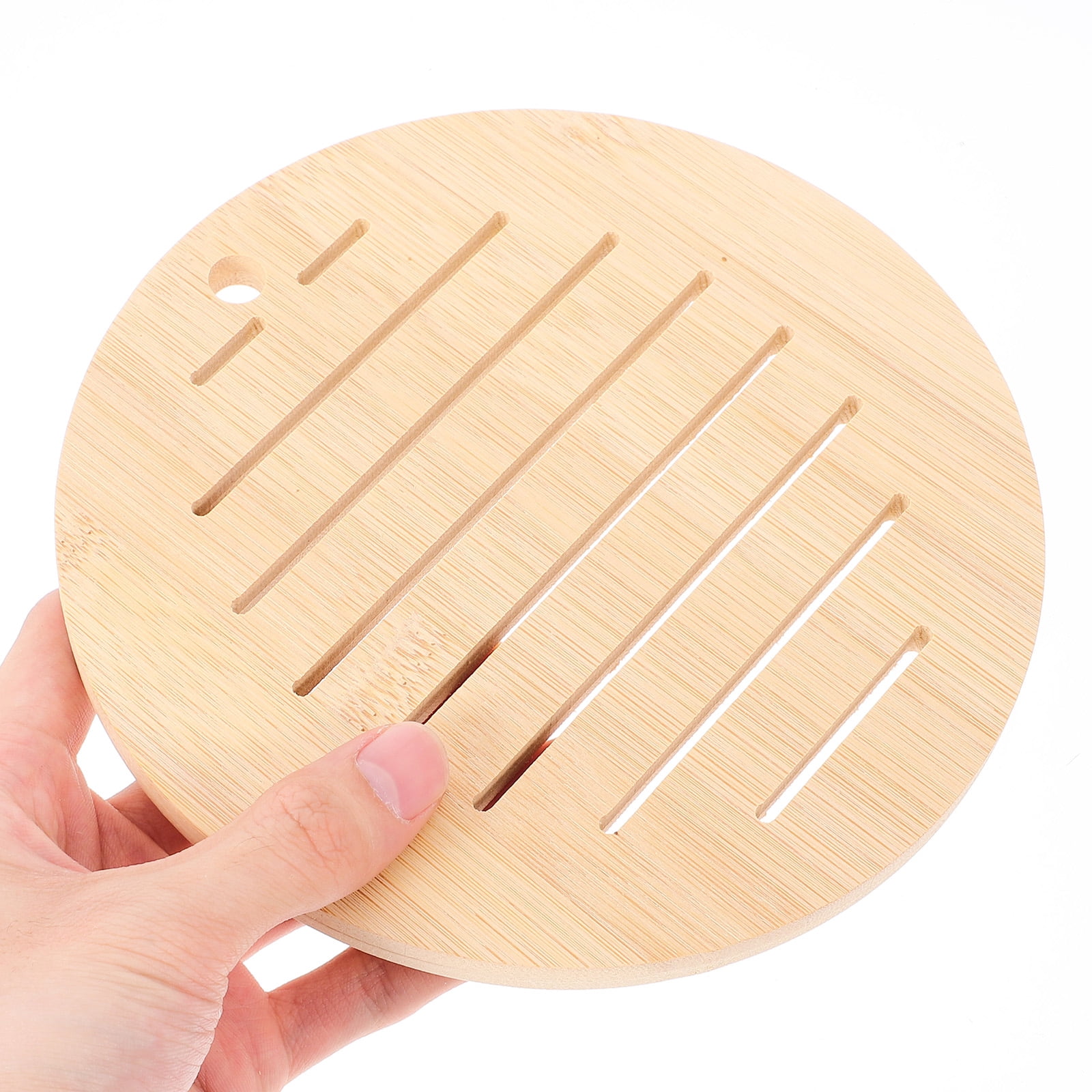 DIAEDGE 6pcs Anti-scald Household Placemat Bamboo Coaster Tabletop ...