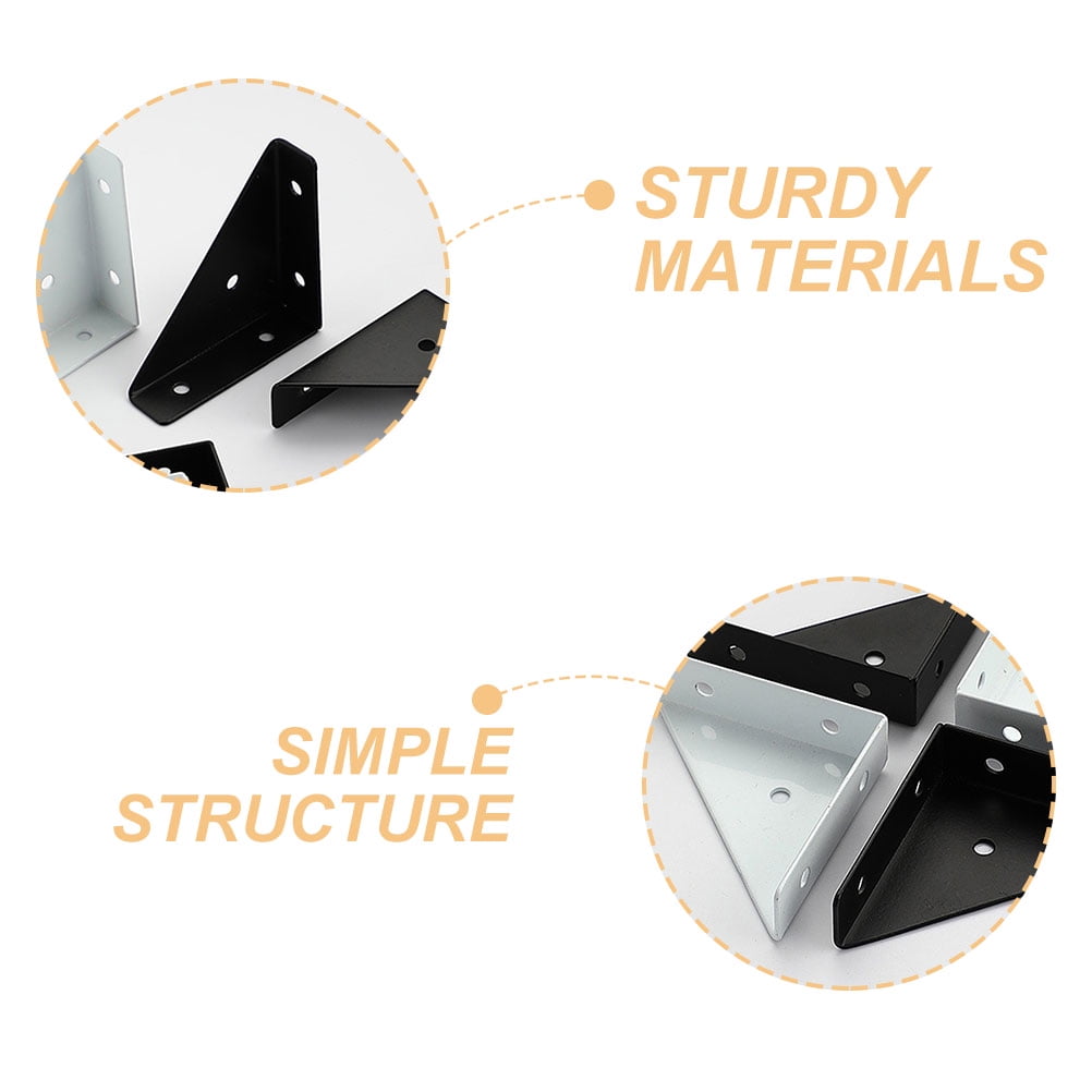 DIAEDGE 6pcs Corner Braces Triangle Corner Brackets Bed Table Corner ...