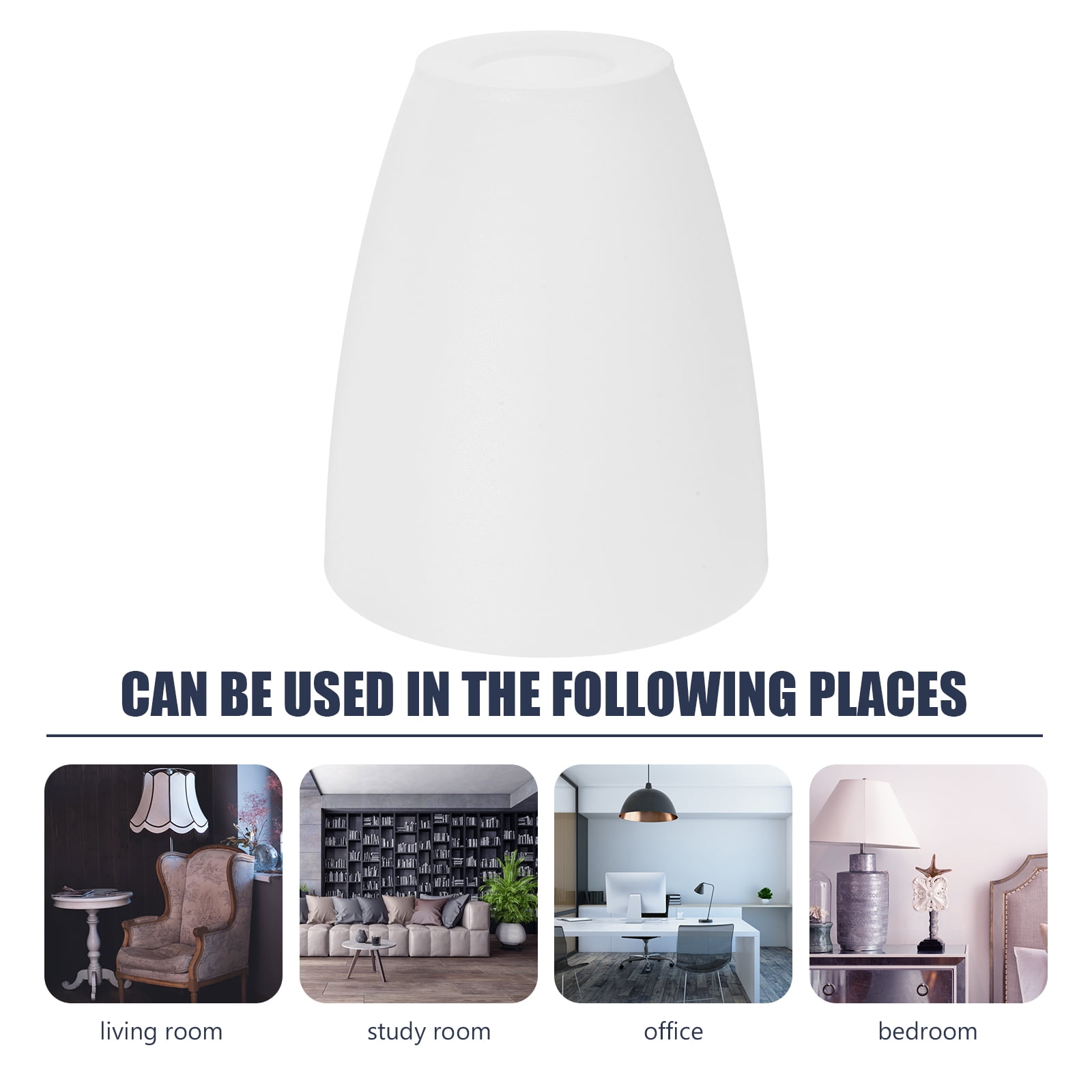 6 White PP Lamp Shades with Unique Design for Home Decor and Easy ...