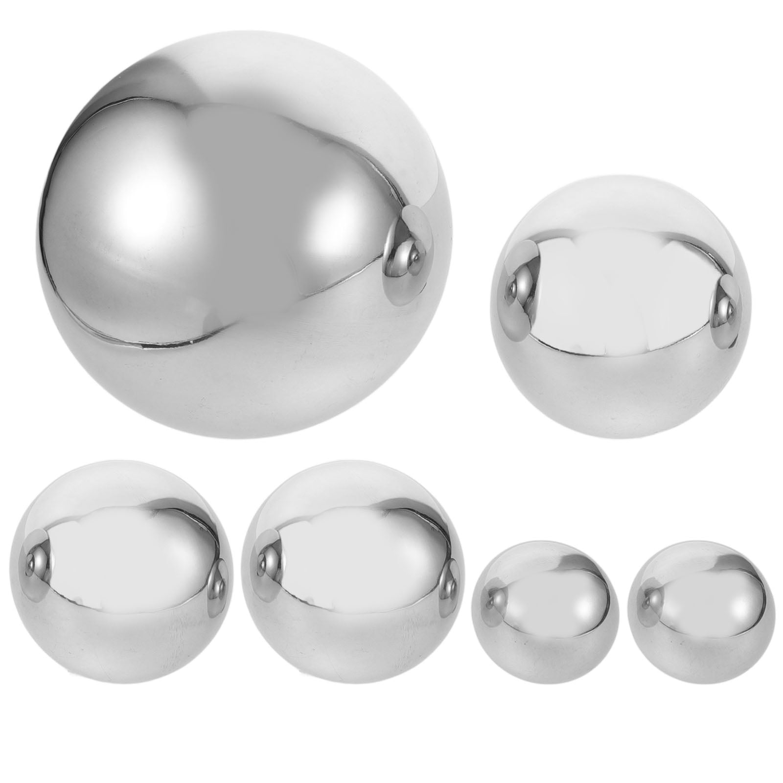 DIAEDGE 6pcs Stainless Steel Gazing Ball Reflective Garden Sphere ...