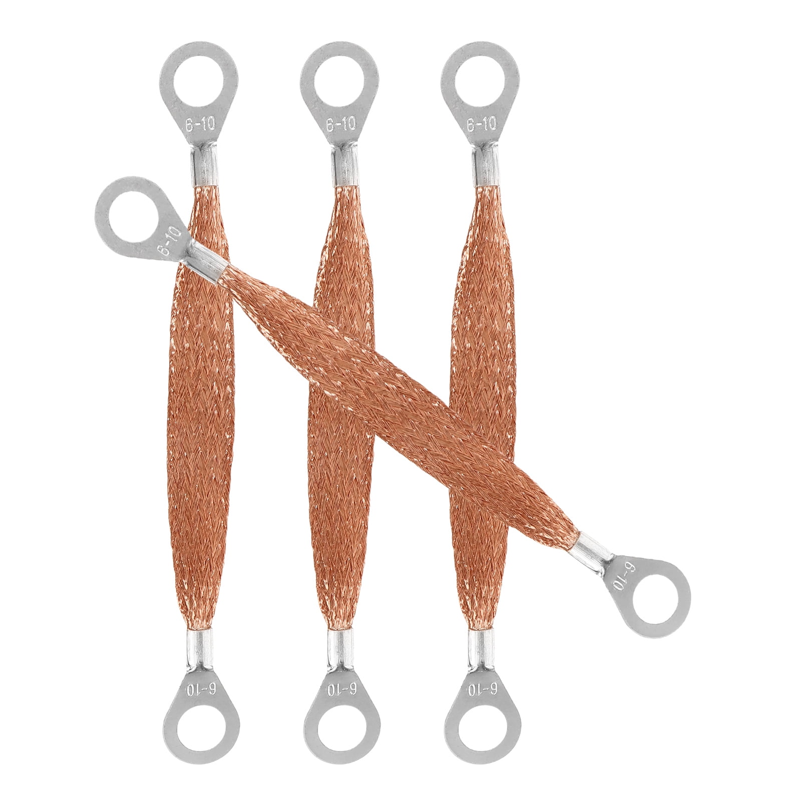 DIAEDGE 6pcs Universal Automotive Ground Strap Copper Vehicle Grounding ...