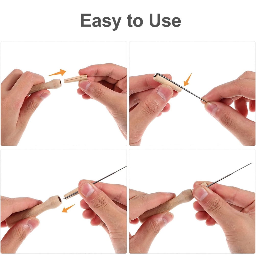 DIAEDGE 8Pcs Needle Felting Tools Handles Multi-Function Felting Tools ...