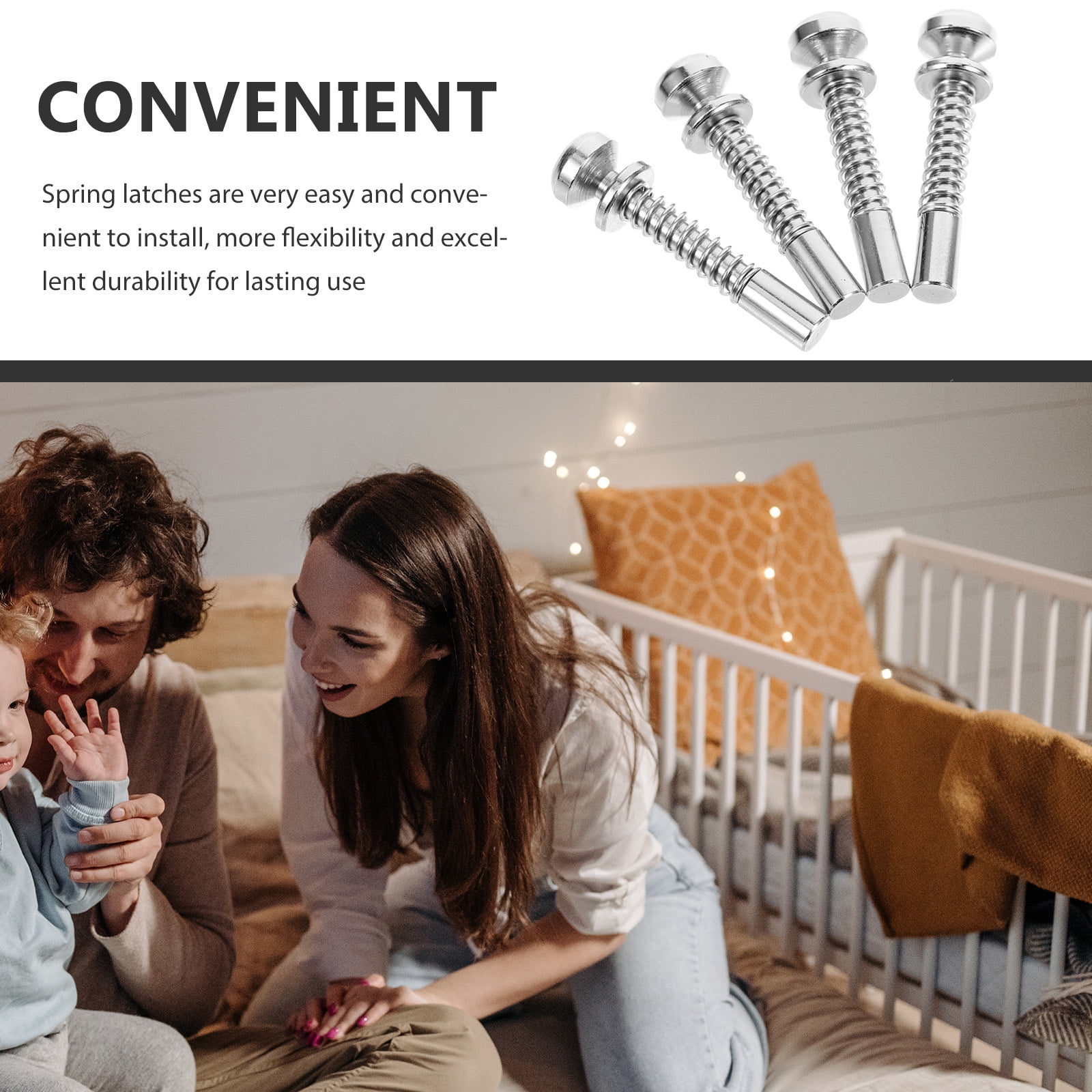 DIAEDGE 8pcs Window Screen Plunger Pin Crib Latch Replacement Spring ...