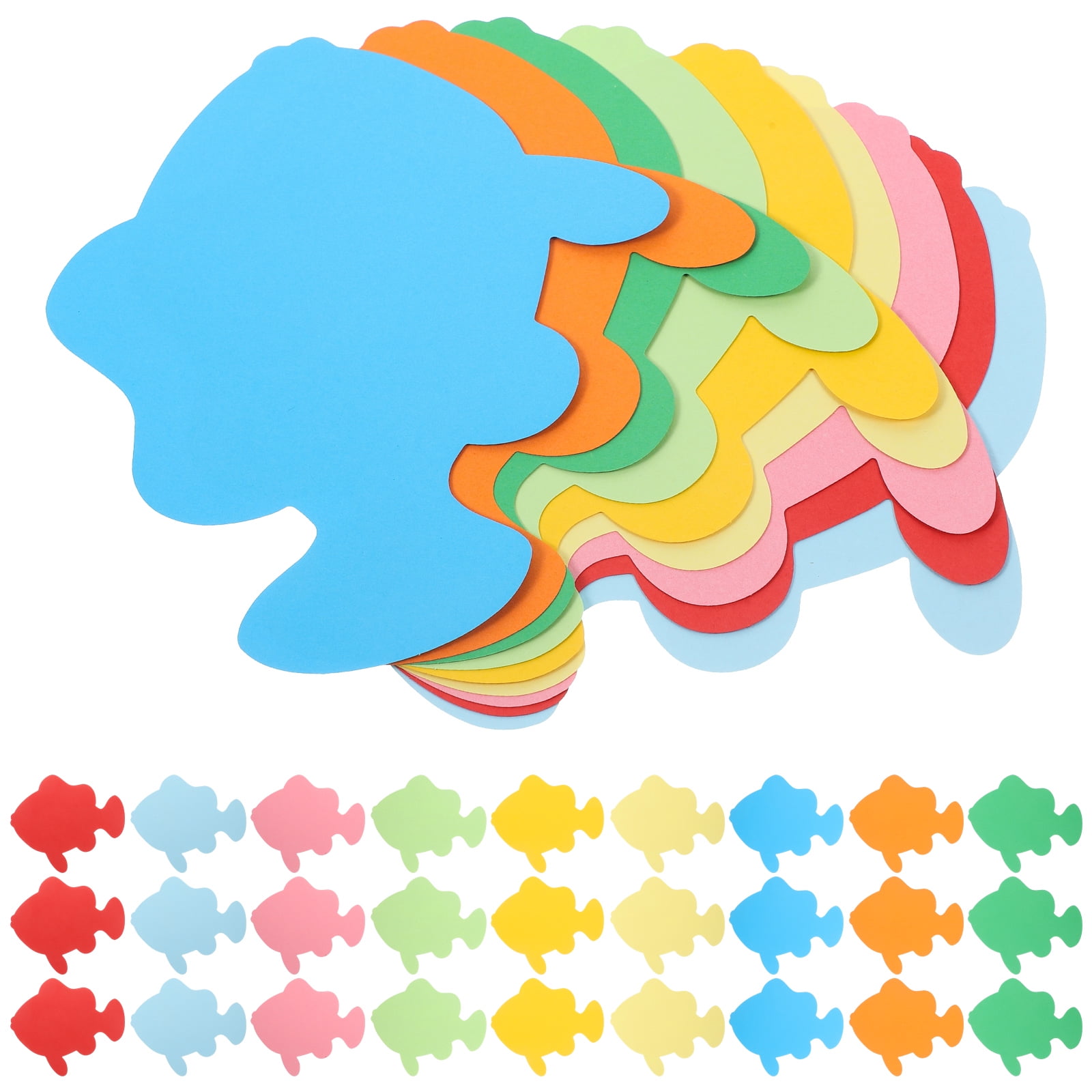 DIAEDGE 90PCS Fish Cutouts Easily Your Classroom Decor Fish-Shaped ...