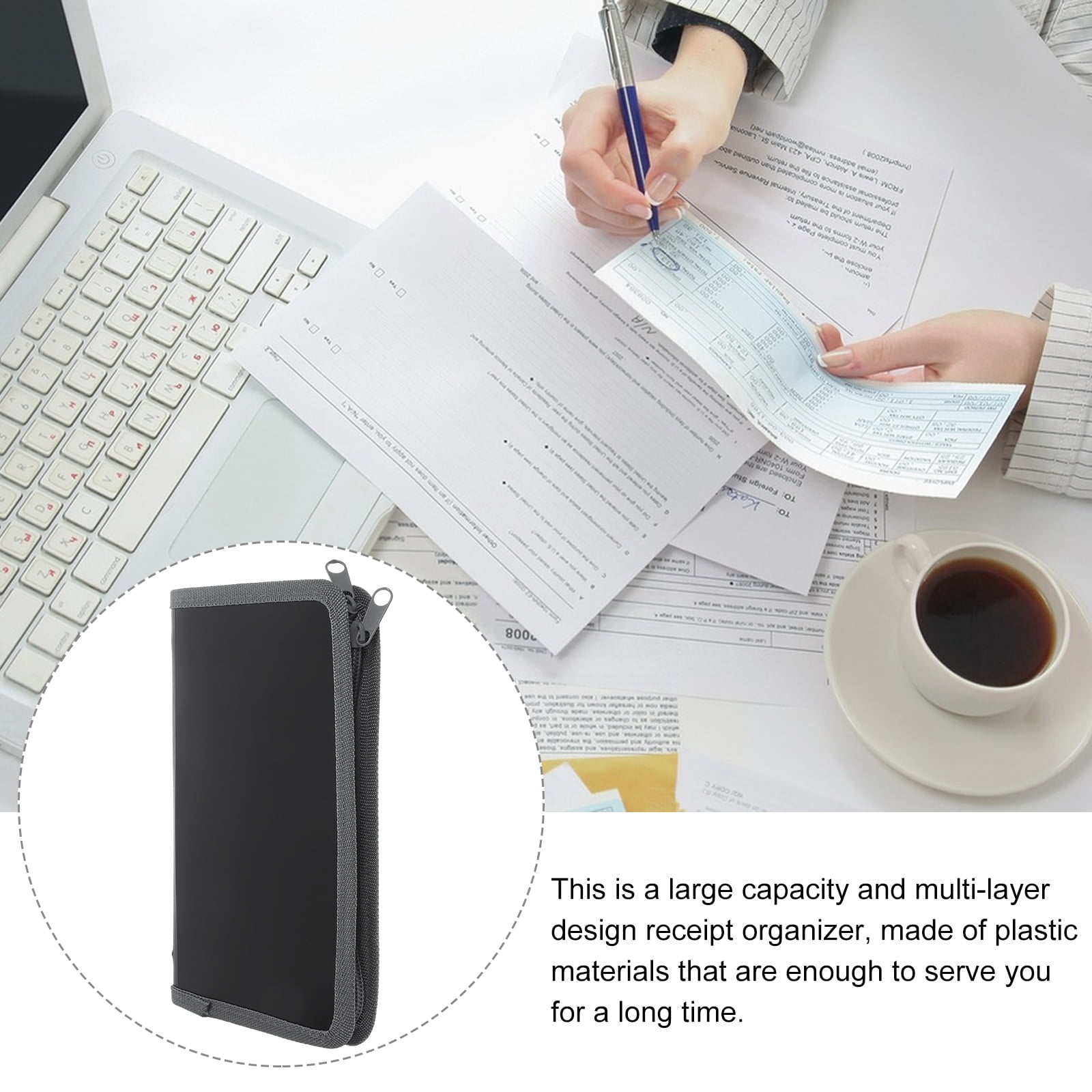 DIAEDGE A6 Mini Accordion File Folder with Zipper Multi-Layer Document ...