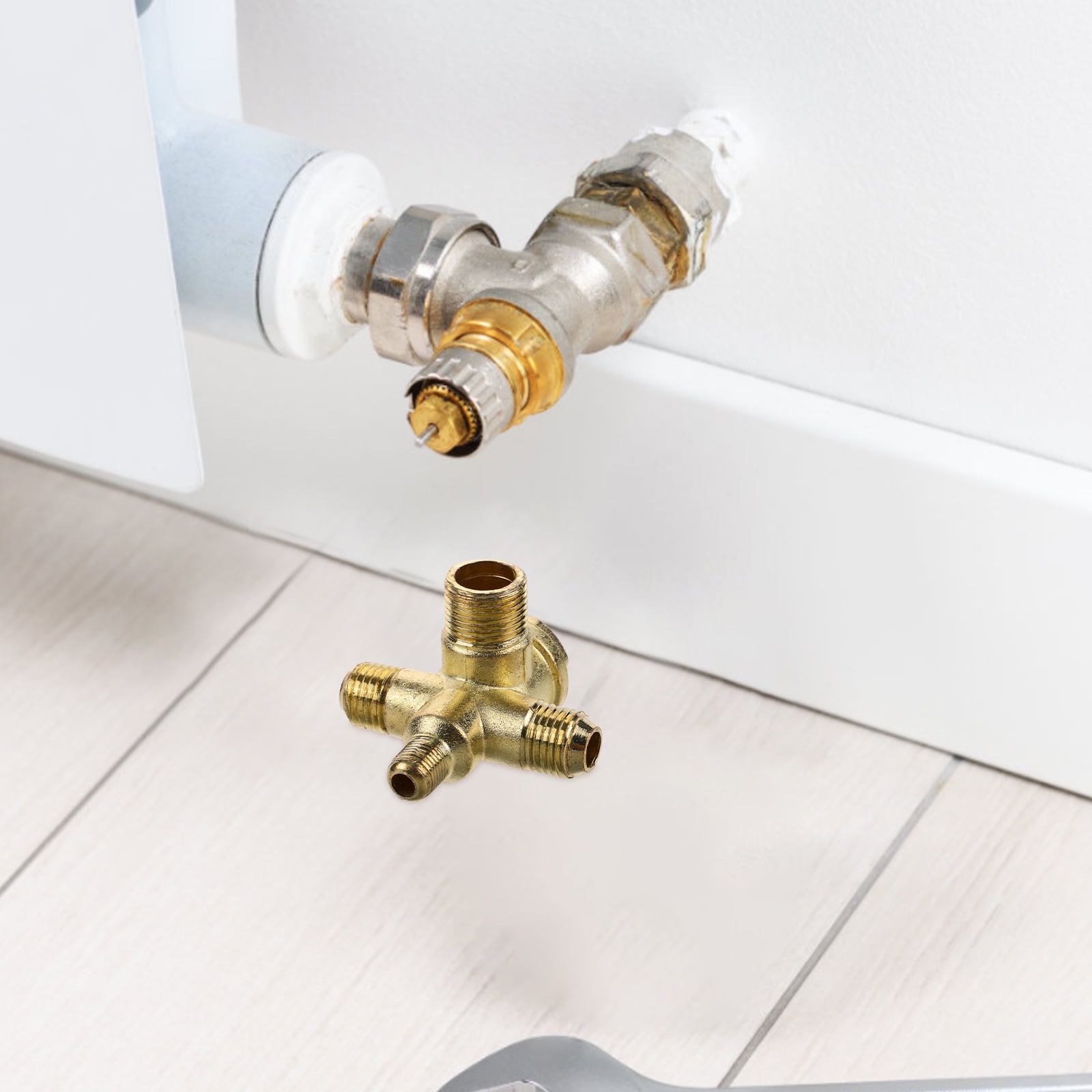 DIAEDGE Air Compressor Pressure Valve 4 Ways Threaded Non-Return Check ...