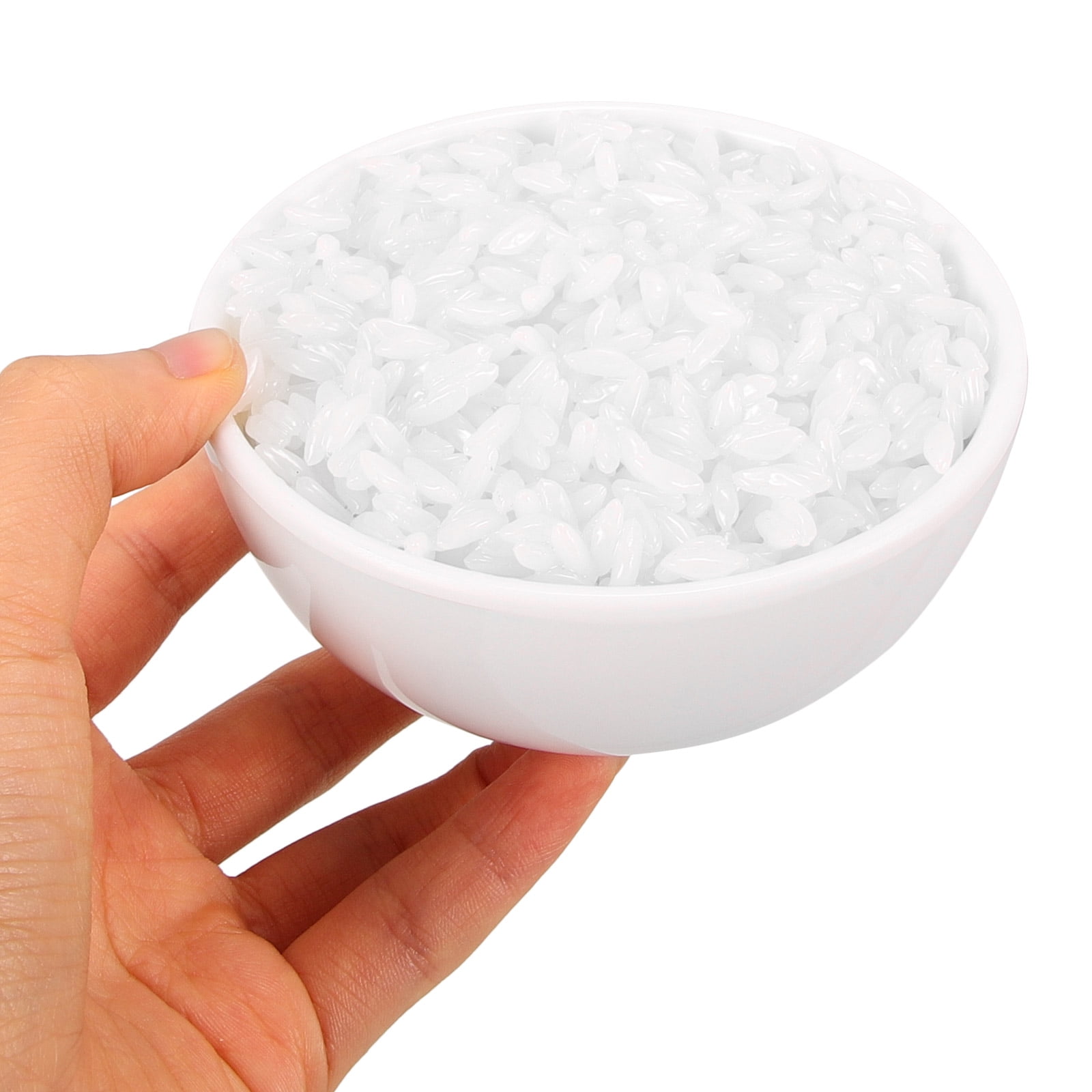 DIAEDGE Artificial Rice Display Prop Fake Rice In Bowl Trick Prop ...