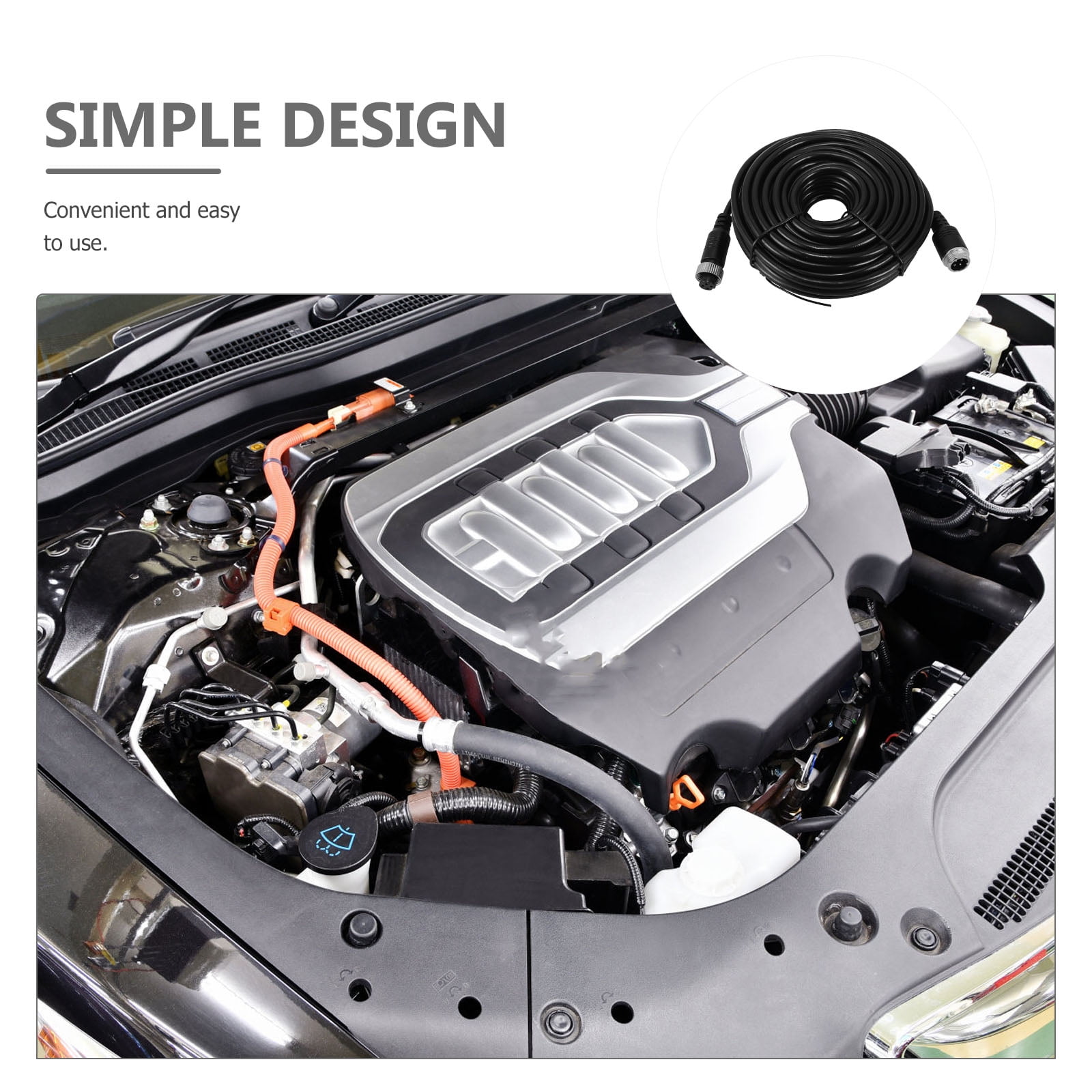 DIAEDGE Backup Camera Wire 10-meter 4-pin Rear View Camera Extension ...