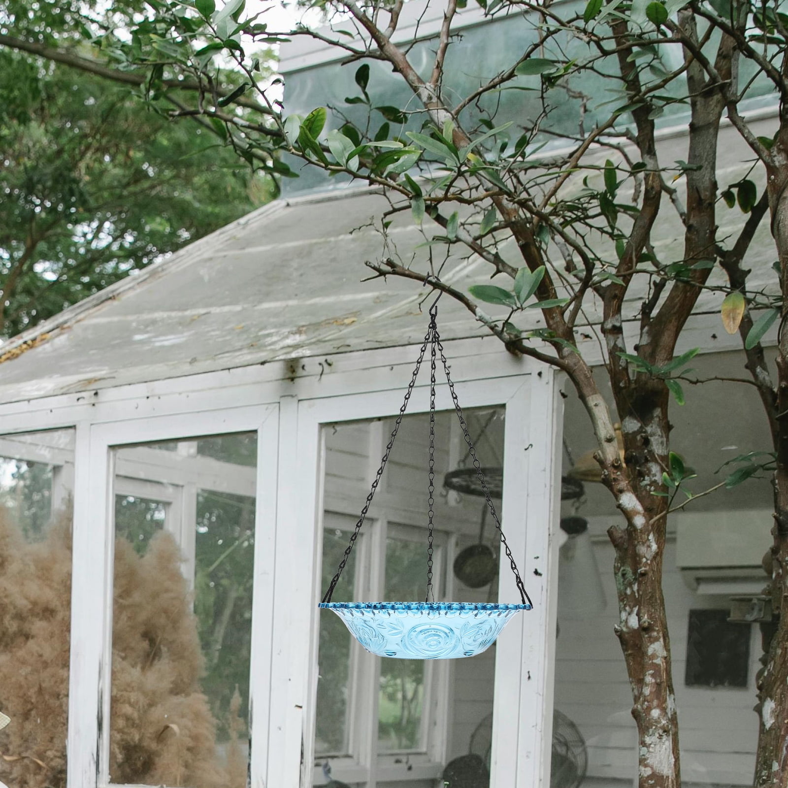 DIAEDGE Bird Garden Feeder Outdoor Bird Food Feeding Holder Bird ...