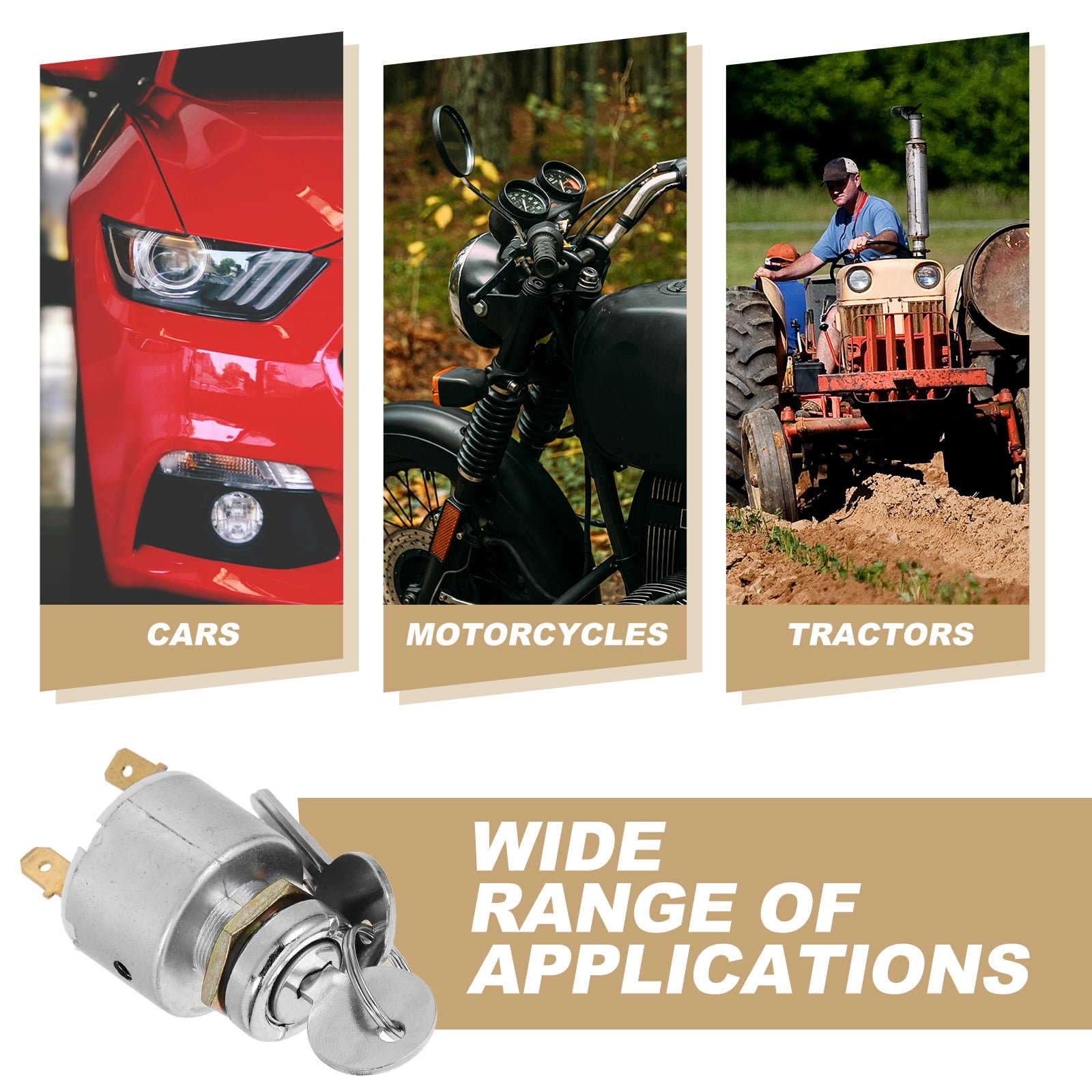 DIAEDGE Car Ignition Switch with Keys Automotive Ignition Switch 5-pin ...