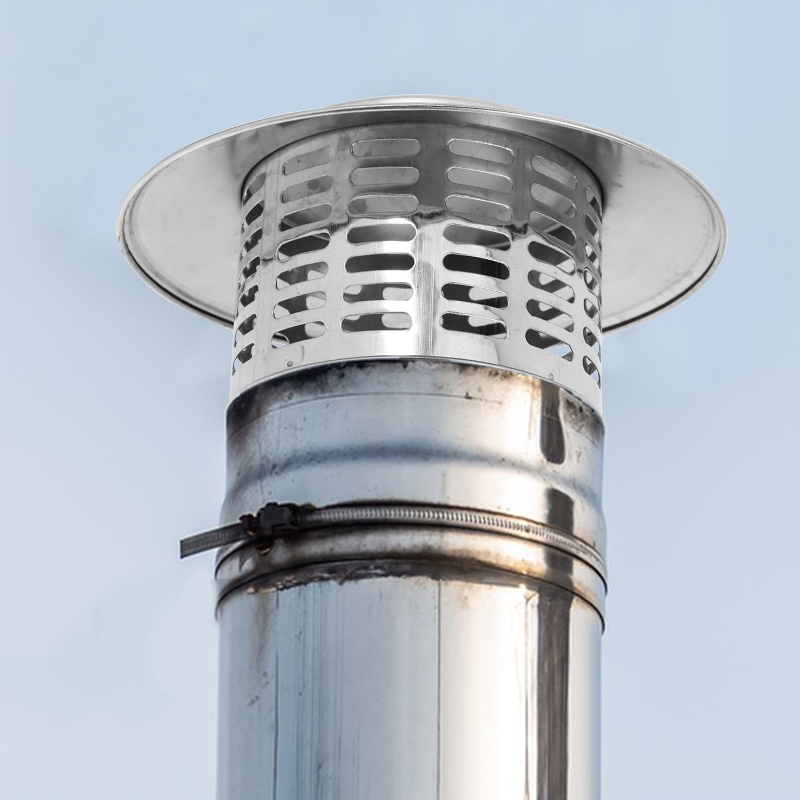 DIAEDGE Chimney Cap Heavy Duty Stainless Steel Chimney Flue Cowl Pipe ...