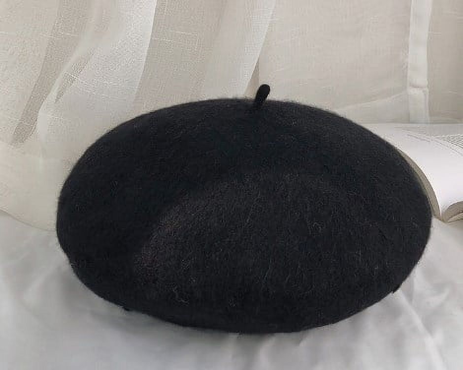 DIAEDGE Classic French Beret Hat For Women Warm Wool Beret For Fall And ...