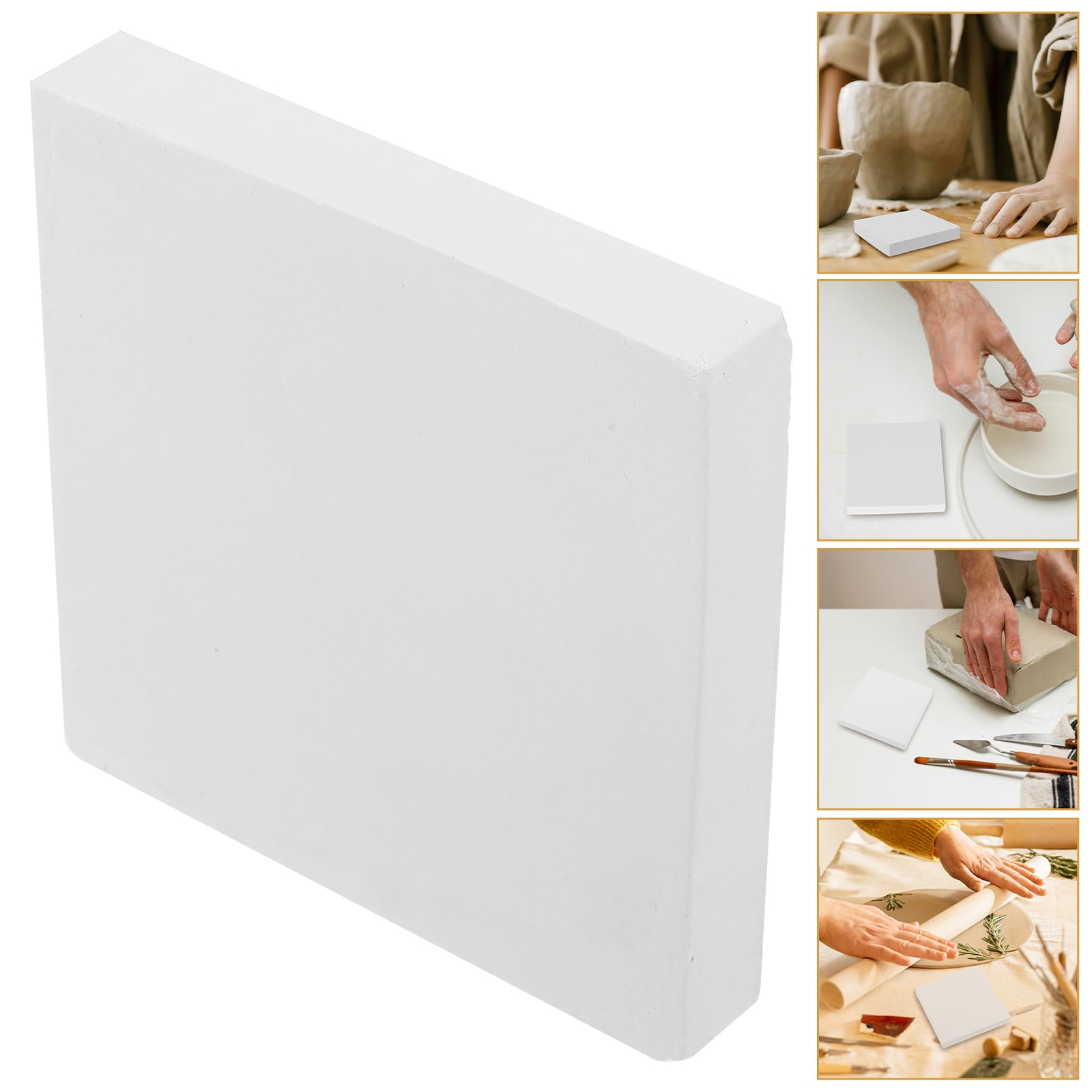 SOPOTUTU Bat for Pottery Wheel Ceramic Art Drying Board Gypsum 1Pack ...