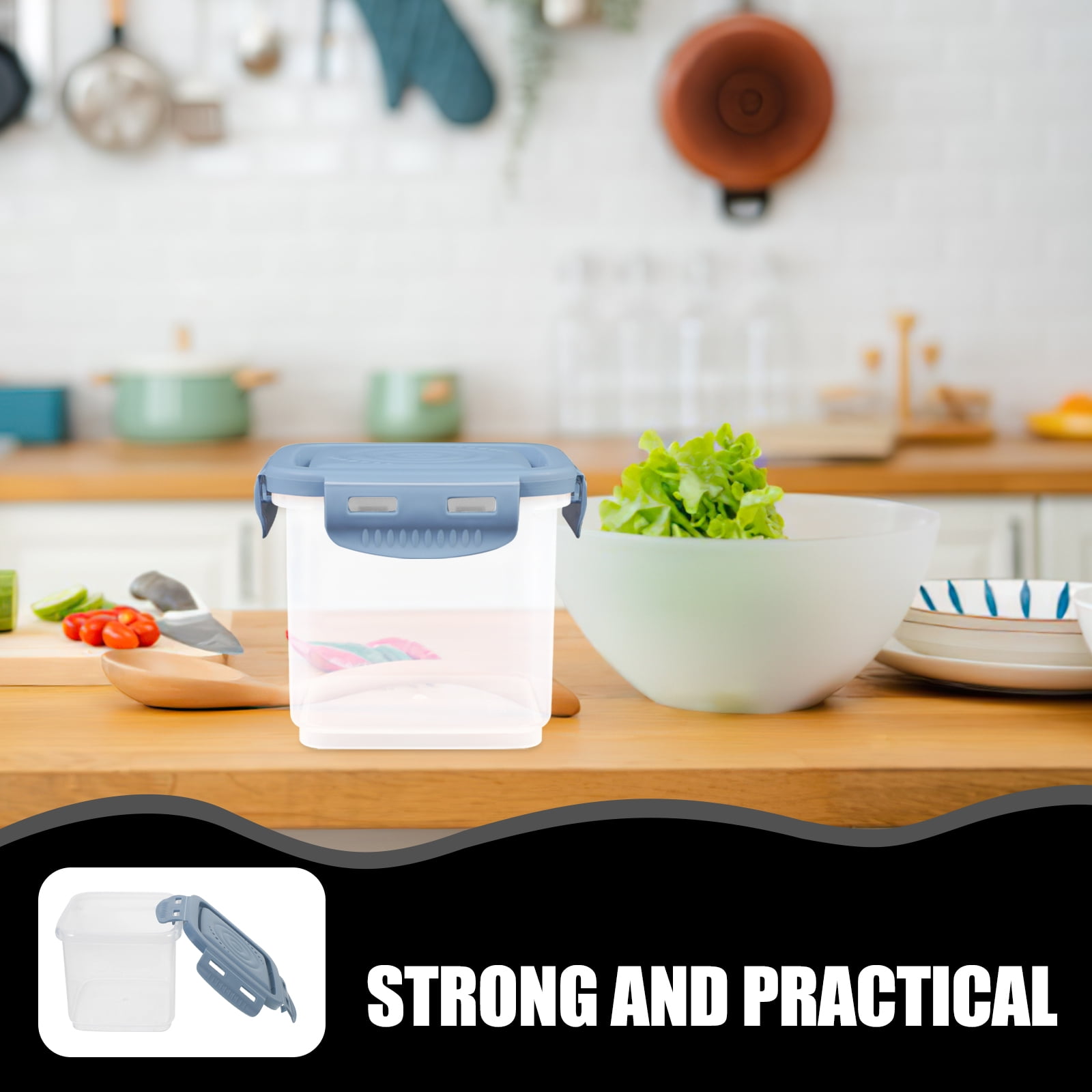 DIAEDGE Clear Yogurt Organizer Bin Reusable Yogurt Storage Bin ...