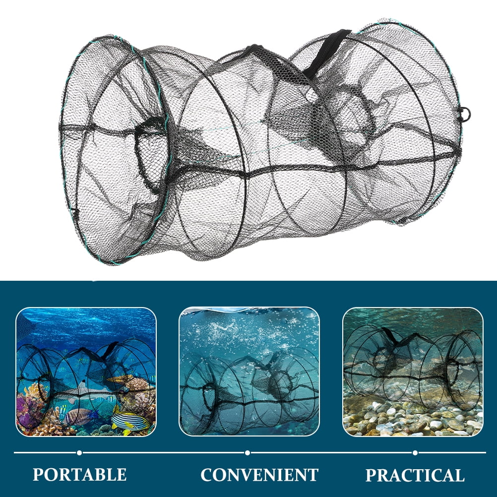 DIAEDGE Collapsible Fishing Bait Trap Crab Trap Outdoor Folding Fishing ...