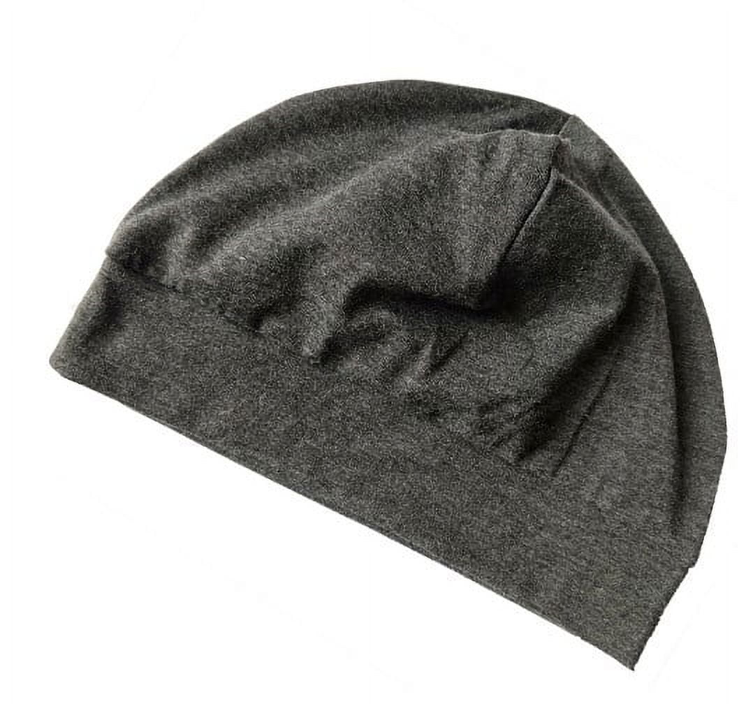 SOPOTUTU Unisex Grey Cotton Sleeping Cap Soft Comfortable Breathable ...