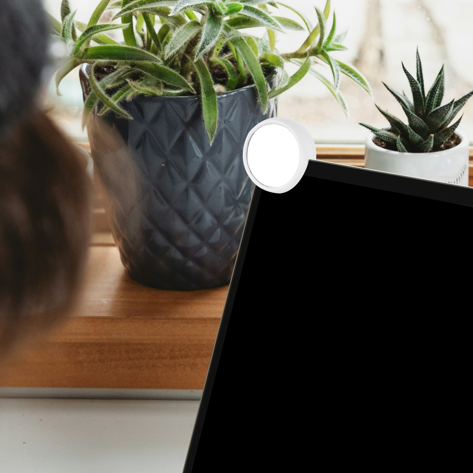 DIAEDGE Computer Mirror Clip On Safety Mirror Desk Computer Mirror ...