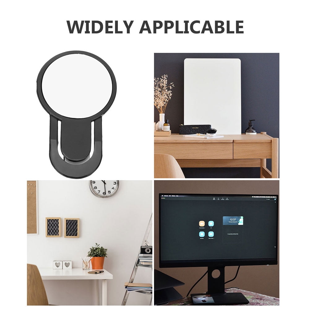Desk Rear View Mirror for Computer Use Black Plastic Lightweight and ...