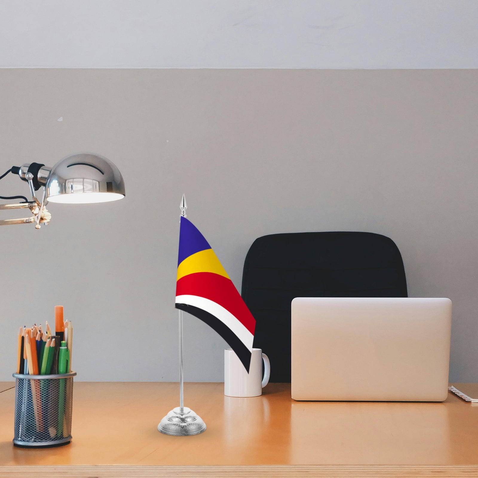 Desk Flag Holder Sturdy Flag Pole Holder Flag Display Bracket Metal ...