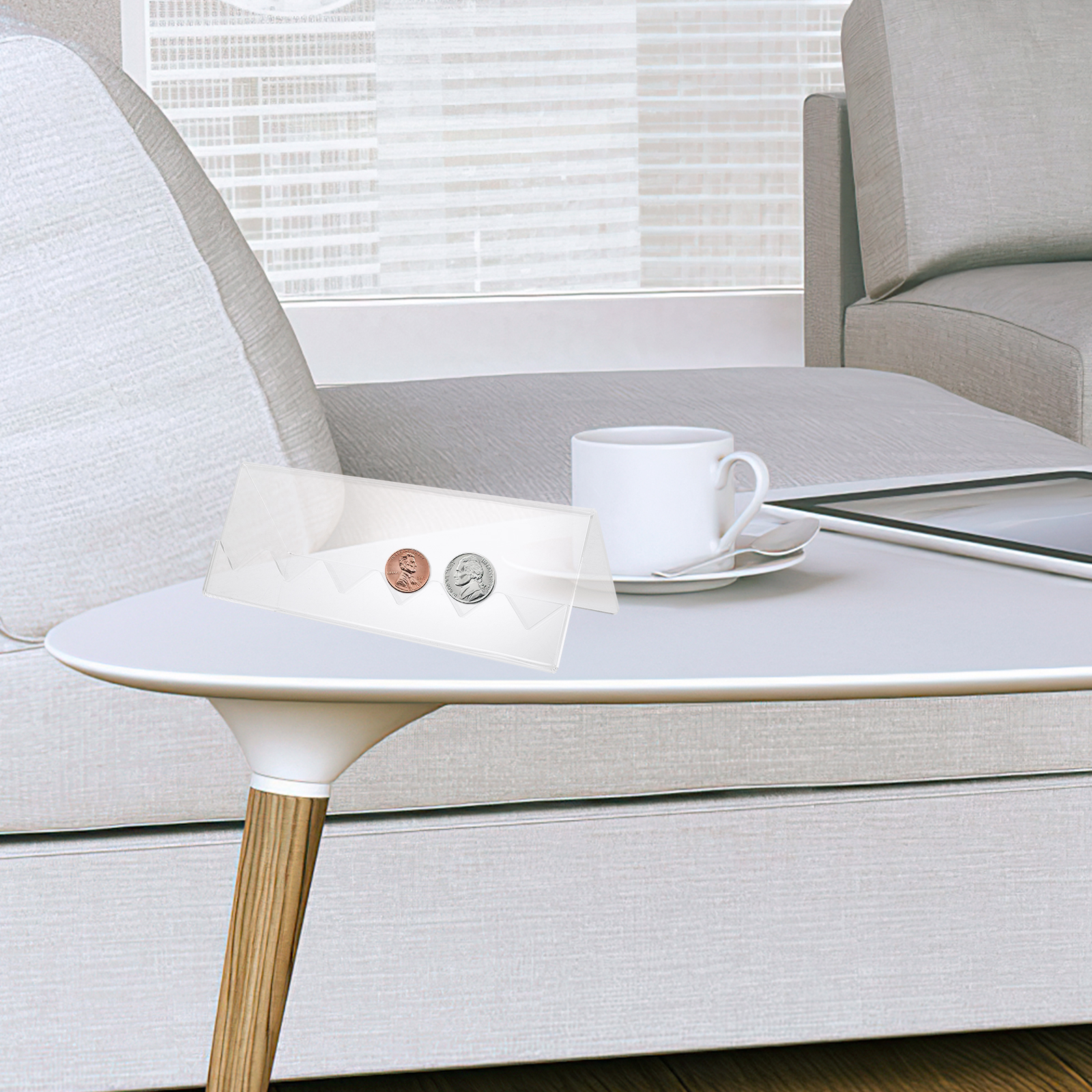 DIAEDGE Desktop Coin Storage Rack Home Coin Display Stand Antique Coin ...