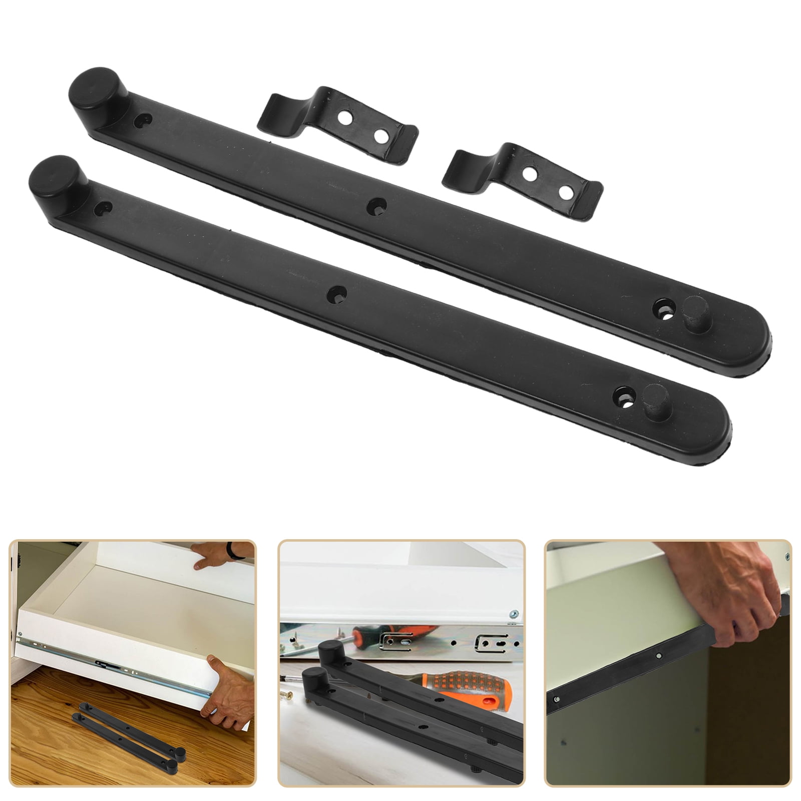 DIAEDGE Drawer Slides Plastic Drawer Slide Dresser Rail Drawer Track ...